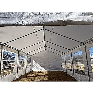 26'x13' PE Party Tent White - Heavy Duty Canopy Carport - by DELTA Canopies