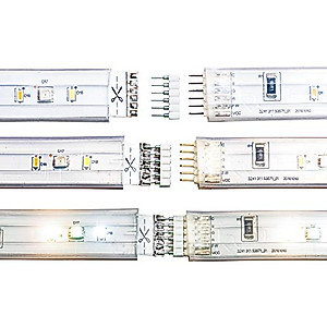 Litcessory 6-Pin to Cut-End Connector for Philips Hue Lightstrip Plus (Solder-On) (10 Pack, White - Standard 6-PIN V3)