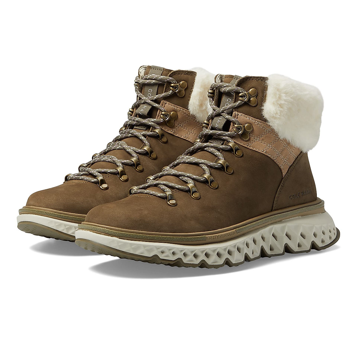 Cole Haan 5.Zerogrand Explore Hiker Waterproof Dune/Stone Gray 6 B (M)