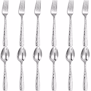 KEAWELL Premium Hammered Forks (12)