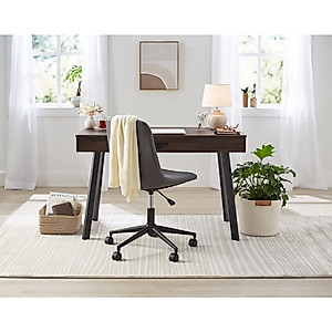 Realspace® 48"W Lancott Computer Desk, Dark Brown