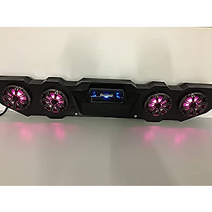 SD PIONEER1KRGB - Pioneer 1000 Stereo Radio System BT UTV Side by Side Color Changing Lights