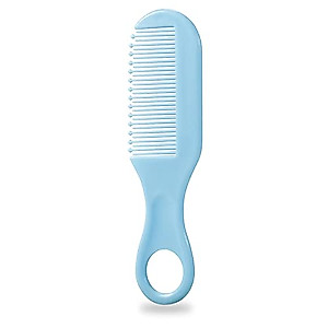 PandaEar Baby Healthcare and Grooming Kit, Baby Safety Set Baby Comb, Brush, Finger Toothbrush, Nail Clippers, Scissors, Nasal Aspirator, Baby Essentials Nursery Care Kit (Blue)