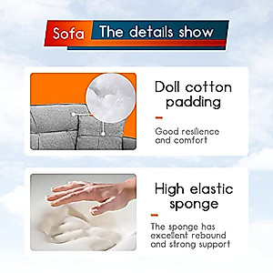 Futon Sofa Bed Couch Bed Sleeper Sofa Modern Folding Sofa Small Sofa Convertible Sofa for Living Room Apartment, Dorm, Bonus Room Furniture，Grey