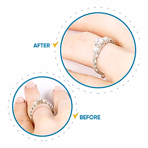 12 Pack Clear Ring Size Adjuster, 4 Sizes Ring Sizer for Different Band Width, Invisible Ring Guards for Loose Rings…