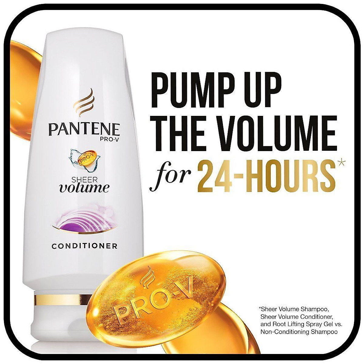 Pantene Pro-v Sheer Volume Conditioner, 28.9 Fl Oz, 2.21 Pound
