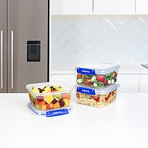 Sistema KLIP IT Plus Food Storage Containers | 1.15L | 3 Piece Airtight Containers Set | Leak-Proof Seal | Easy Locking Clips | BPA-Free