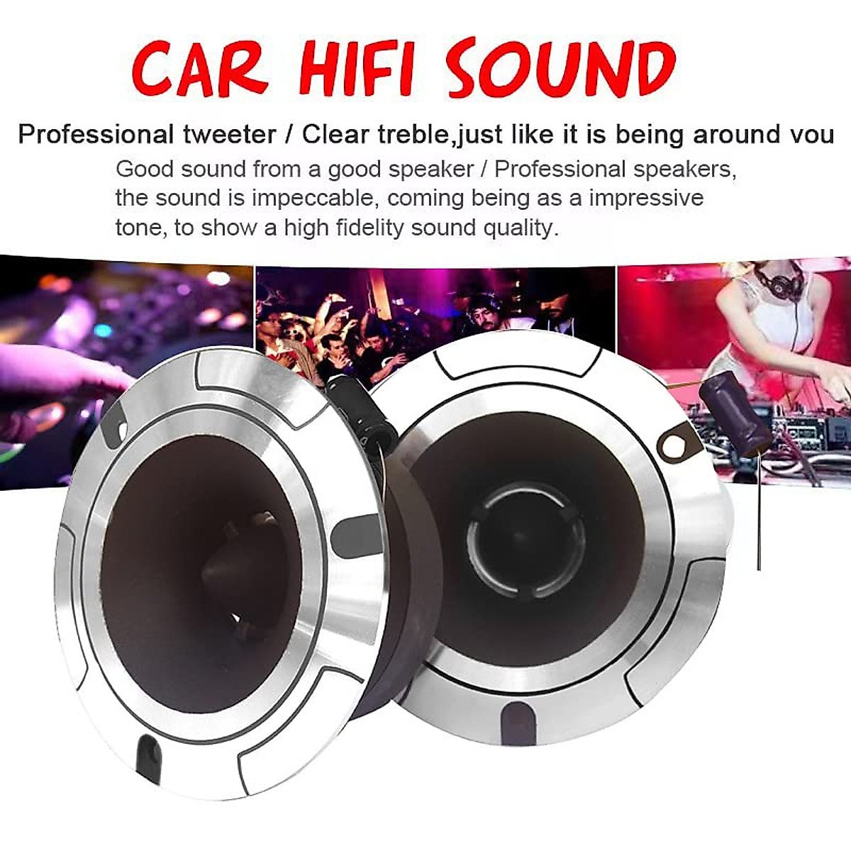 huananhe 4-inch Tweeters for Car Audio600 watt high Compressed Titanium Bullet Super Tweeter Unit Factory Direct Wholesale Price