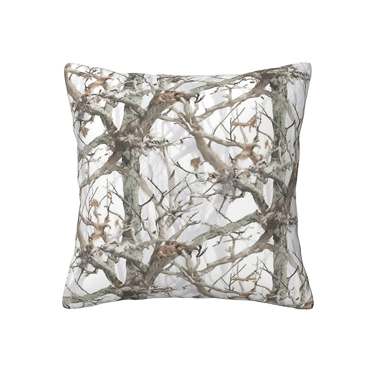 White Tree Camo Printed Pillow Covers Soft Throw Pillow Covers Cushion Pillow Covers Square Pillowcases Decorative Cushion Case for Sofa Couch