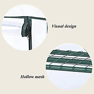 MAHFEI Greenhouse, Walk-in Garden Plastic Insulation Shed 2/3/4/5 Layer Insulation Shed Antifreeze Bracket Waterproof and Easy to Clean for Balconies, Gardens (Color : Green, Size : 69x49x126cm)