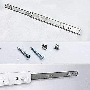 Kelendle Extendable Sliding Wardrobe Hook Rail with Hardware Pull Out Closet Rod Clothing Hanging Hooks Organizer for Home, Office, Hotel (5 Hooks)