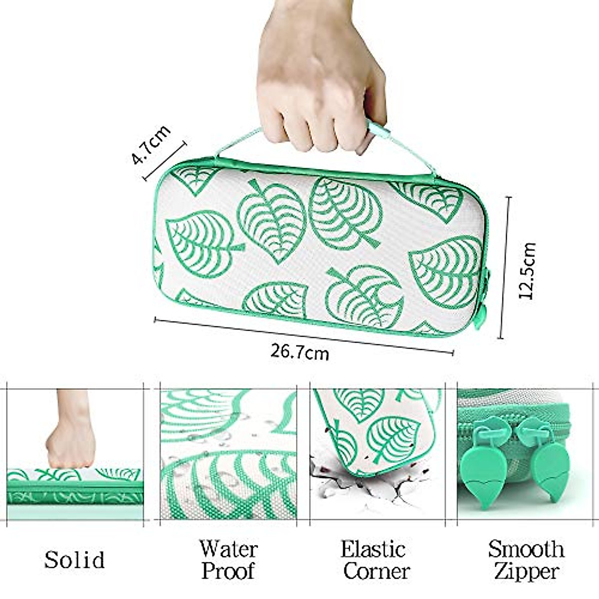 Hard Shell Carrying Case for Nintendo Switch - Storage Bag for Nintendo Switch Console. - Handle Design & Coms with Accessories - [All in One Bundle] [Ideal Gift]