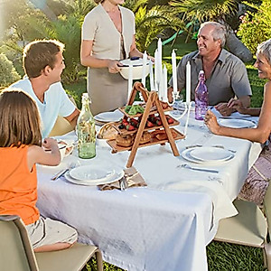 Wooden Tiered Serving Tray Wood 3 Tier Trays Stand Rectangular Cupcake Platters Collapsible Detachable Dessert Cake for Fruit Appetizers Tea Party Entertaining Food Buffet Wedding Farmhouse Decorative