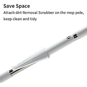 CQT Commercial Flat Microfiber Floor Mop Cleaning System 20" Inch Wet Dry and Dust Hardwood with 4 Washable Pads Cleaner for Laminate Tile Stainless Steel Handle and Extension (PT15 New)