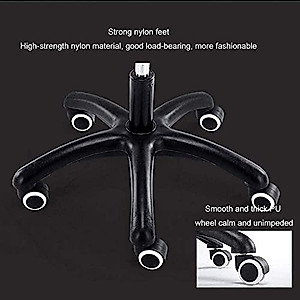 RILOOP Office Chair Chair Ergonomic, Computer Chair Adjustable Seat Height with Back Support and Arms, Desk Chair Comfy, Study Chair for Home, Office and Executive/Black Orange