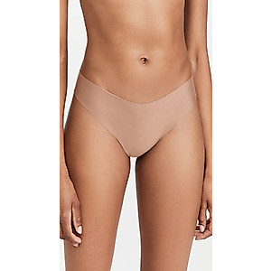 commando Butter Mid Rise Thong, Toffee, Medium