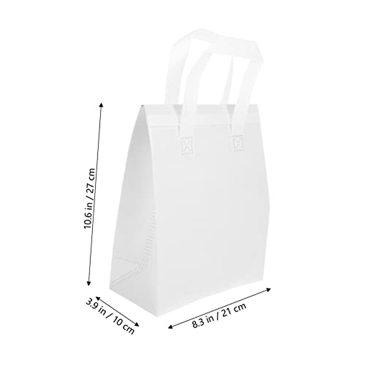 NAMOARLY 10pcs Cold Drink Insulation Bag Drink Carrying Bags Drink Carrier Bag Drink Packaging Bags Insulated Bag Insulated Drink Bag Takeaway Food Bag The Tote Bag Non-woven Fabric White