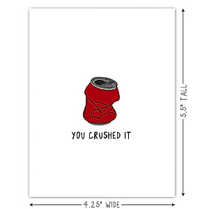 rockdoodles Funny Graduation Cards, You Crushed It | Graduation Cards, New Graduate Congratulations Cards - Punny Congrats College & High School Graduation Cards (You Crushed It)