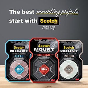 Scotch-Mount Extreme Double-Sided Mounting Tape Mega Roll 414H-Long-DC, 1 in x 400 in