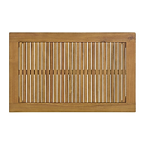 Okemo Outdoor Coffee Table - Weather-Resistant Acacia Wood Slotted Table - Outdoor Furniture for Patio, Porch, Deck, or Poolside