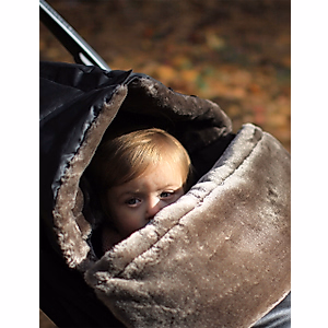 7AM Enfant Universal Stroller Footmuff - Water Repellent Winter Bunting Bag for Strollers & Car Seats, Soft Micro-Fleece & Plush Lined Stroller Footmuff for Baby Boy & Girl | WaxedPOD