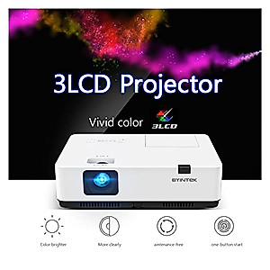 K201 Full HD 1080P 3LCD 300inch Office Home Theater Projector 4K 3D Cinema Education Meeting