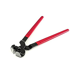 QWORK Hoof Nipper, 14" Heavy Duty Farrier Nippers with Plastic Grip, 1 Pack