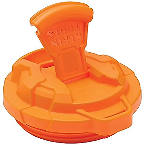 Klein Tools 55580 Stainless Steel Tumbler with Flip-top Lid, Insulated 20 oz. Tradesman's Double Wall Vacuum Mug, Slip-resistant Sleeve