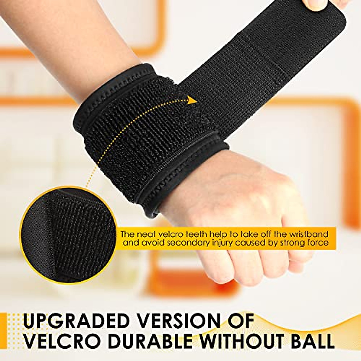 2 Pack Carpal Tunnel Wrist Brace for Women and Men: Wrist Wraps for Fitness | Wrist Support Prevention Wrist Pain, Sprains, Sports Injuries | Adjustable Wrist Strap, Suitable for Various Wrist Sizes