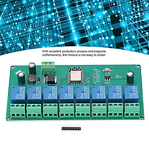 ESP8266 Relay Module 8‑Channel Development Board DC 7‑28V / 5V PCB Relay Module for Smart Home Control