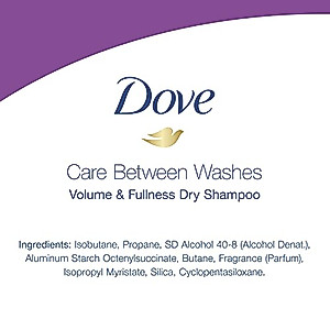 Dove Dry Shampoo Volume and Fullness 3 Count Hair Treatment for Oily Hair, Cleansing Hair Volumizer 5 oz