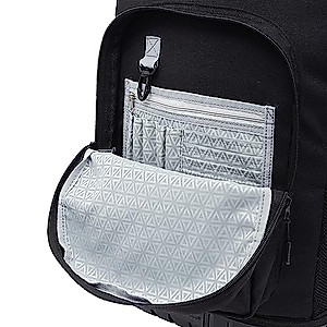 Travelers Club Rolling Backpack, Black, 18-Inch