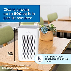 Medify Air MA-25 Air Purifier with H13 True HEPA Filter | 500 sq ft Coverage | for Allergens, Wildfire Smoke, Dust, Odors, Pollen, Pet Dander | Quiet 99.7% Removal to 0.1 Microns | White, 2-Pack
