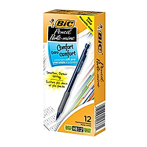 BIC Xtra-Comfort Mechanical Pencil, Medium Point (0.7mm), 12 Count