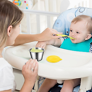 12 Pack 3 oz Small Condiment Containers with Lids, Salad Dressing Container to Go Stainless Steel Sauce Container with Silicone Lids, Rainbow Color Reusable Dipping Sauce Cups for Lunch Bento Box