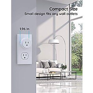 Govee Smart Plug, WiFi Plugs Work with Alexa & Google Assistant, Smart Outlet with Timer & Group Controller, WiFi Outlet for Home, No Hub Required, ETL & FCC Certified, 2.4G WiFi Only, 4 Pack
