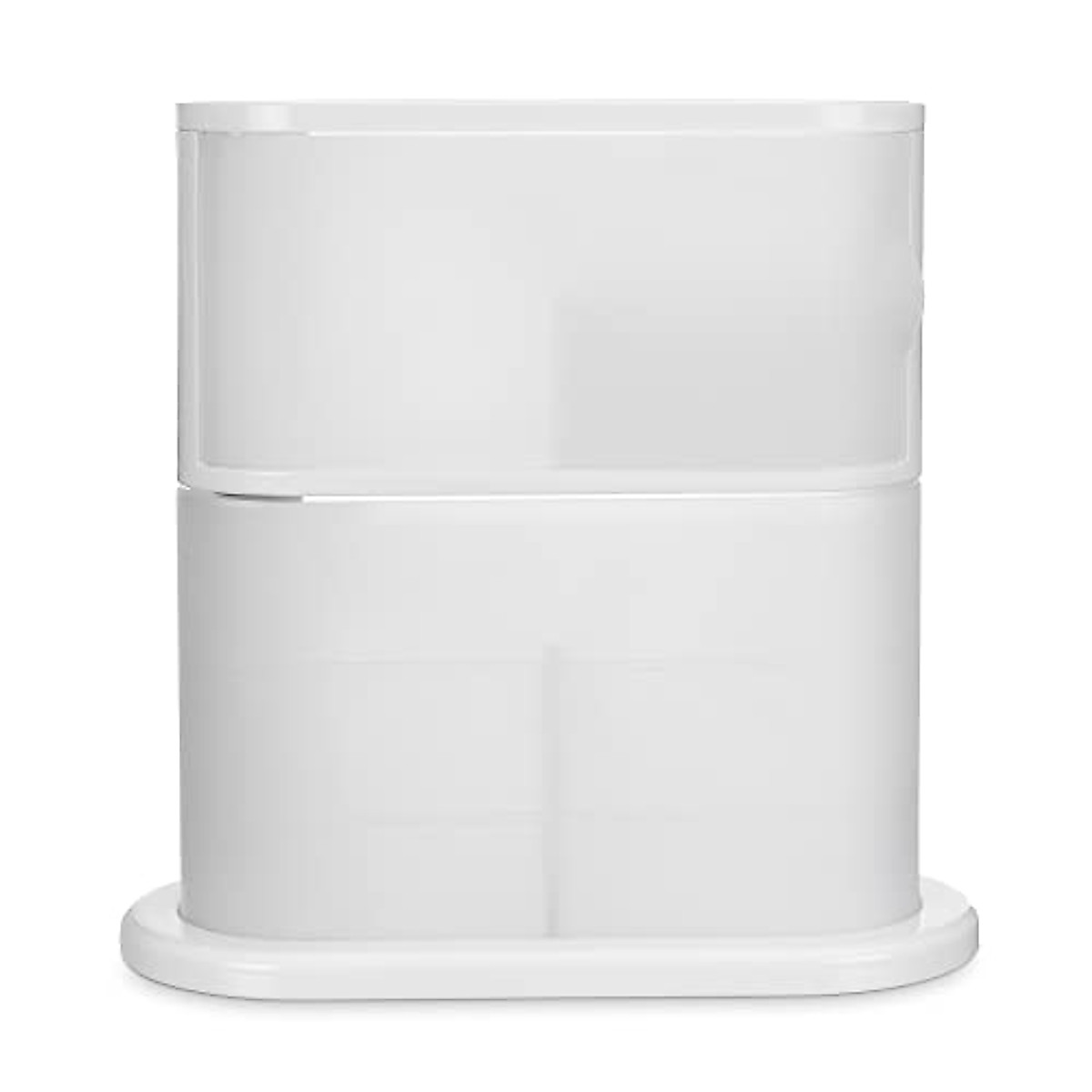 Polder 2-Tier Swivel Bath Storage with rotating caddy and dual-sided access for convenient storage