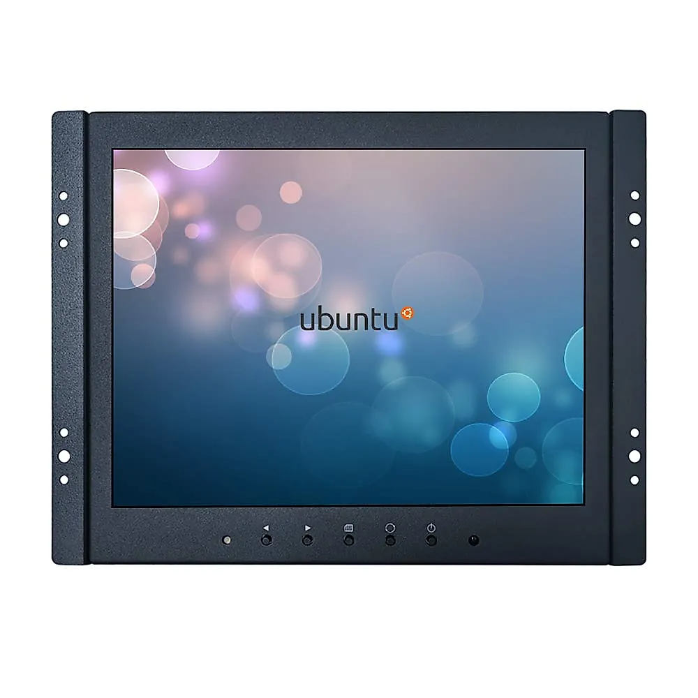iChawk 9.7" 10'' inch Resistive Touch LCD Screen Display PC Monitor with 1024x768 IPS HDMI-in Built-in Speaker Embedded Open Frame Desktop Support Linux Ubuntu Raspbian Debian OS, K097MT-592RL