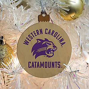 GRAPHICS & MORE Western Carolina Catamounts Wood Christmas Tree Holiday Ornament