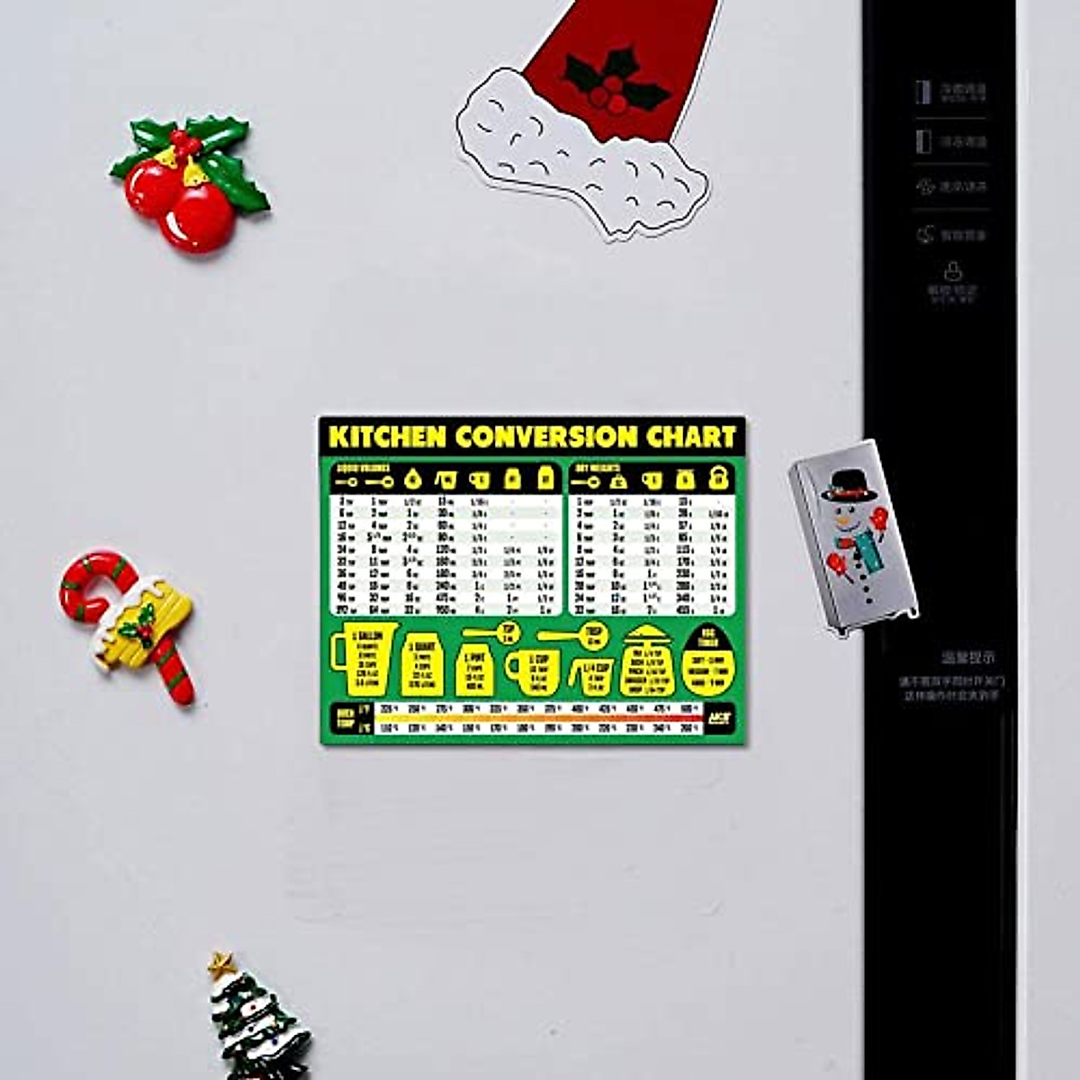 Air Fryer Cheat Sheet Magnet - Extra Large Easy to Read Airfryer Accessory - Magnetic Air Fryer Cooking Times Chart, Kitchen Gadget Reference Guide for Airfry Foods - Air Fryer Accessories