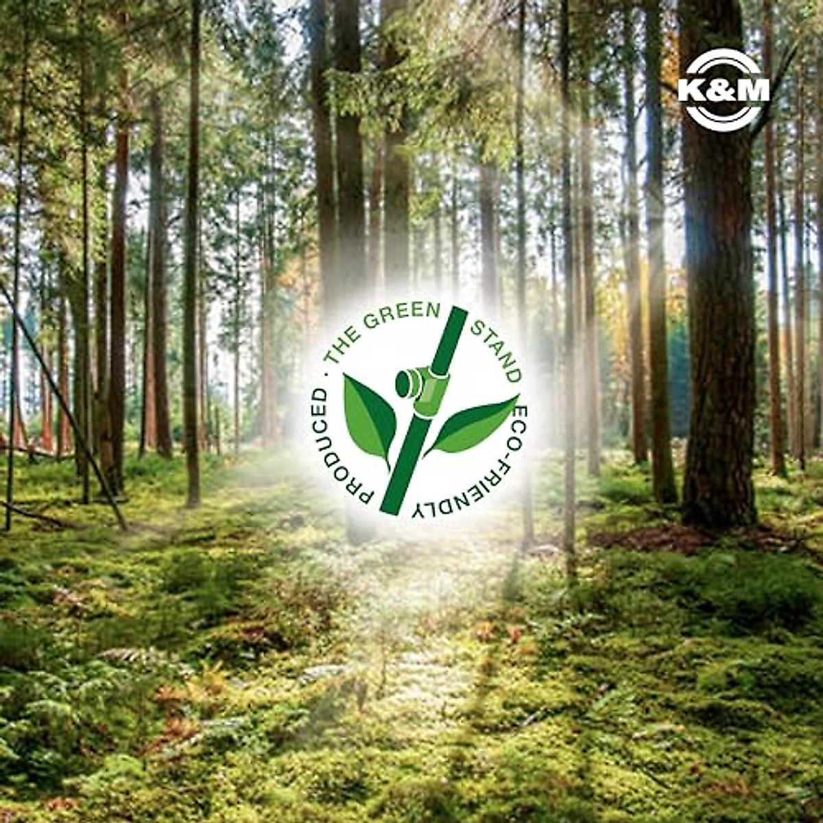 K&M König & Meyer 15590-000-55 Ukulele/Mandolin Holder For Mic Stands | Flexible U Mount Hanger | Rubber Covered Support Arms | Music Stand Tube Clamp | Sturdy Secure | Portable | German Made Black