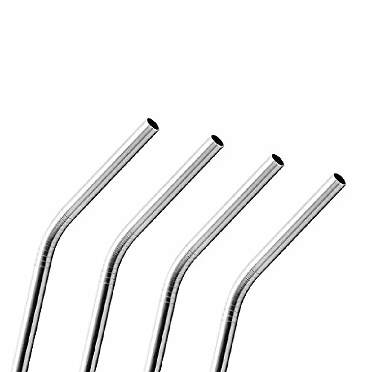 4 Bent Stainless Steel Straws Extra LONG fits compatible with 30 oz & 20 oz Yeti &Rtic Tumbler Rambler Cups - BonBon Drinking Straw
