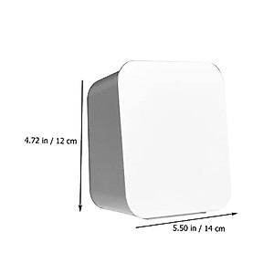 Holibanna 2pcs Box Punch Free Hanging Box Remote Controller Holder Wall Mounted Storage Bins Toothpick Dispenser Holder Wall Mount Plastic Storage Bin Wall Mount Storage Box Makeup Box