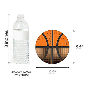 Big Dot of Happiness Basketball - Let The Madness Begin - Decorations DIY College Basketball Party Essentials - Set of 20