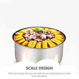 DOITOOL Inside Pot Inner Cooking Pot Rice Cooker Inner Pot Rice Cooker Liner Non- stick Rice Cooking Container Rice Cooker Pot Electric Cooker Accessory Style B Pressure Cooker Inner Pot Rice Cooker Accessories