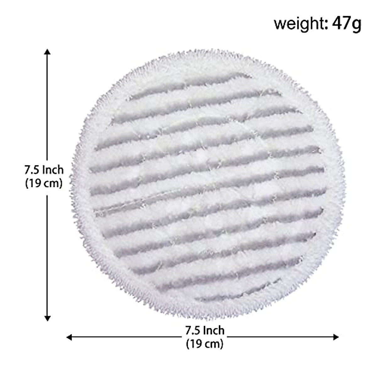 Mocsicka 6 Packs Steam Mop Vacmop Replacement Pads for Shark S7000 S7001 Steam Mops, Steam & Scrub All-in-One, Scrubbing Washable Mop Pads for Any Floors, Reusable Steam Scrub Cleaning Pads