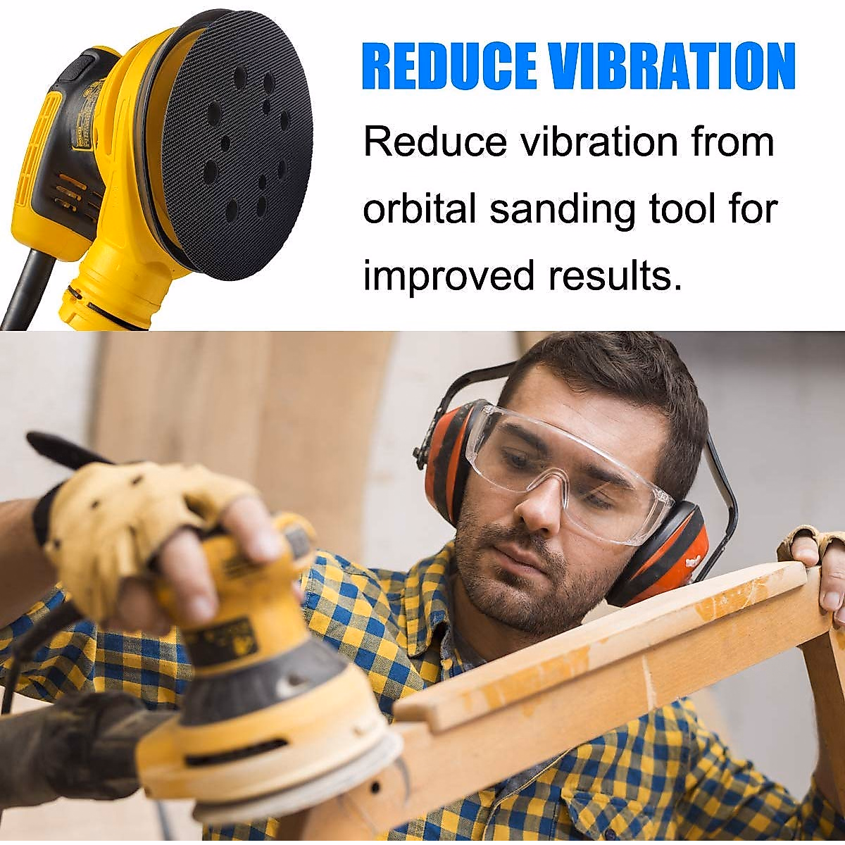 5-Inch Sander Backing Replacement Pad for D26451,D26453,DW421 DW423,Compatible with DeWalt Orbital Palm Sander DW4388