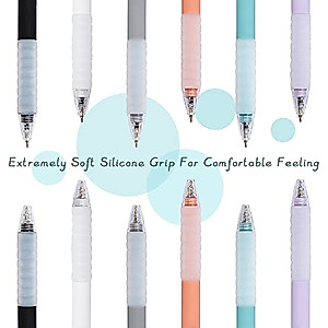 AZGO Ballpoint Pens Black Retractable Ink Writing Pen Office 0.7mm Ball Point Pen for Journaling (6-count)