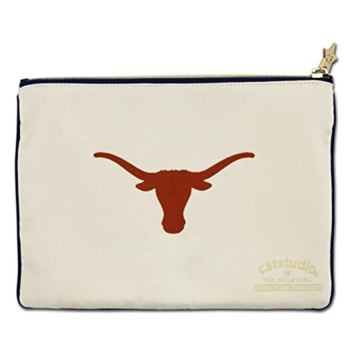 catstudio University of Texas College Zip Pouch | Use as Wallet, Clutch, Handbag or Makeup Bag