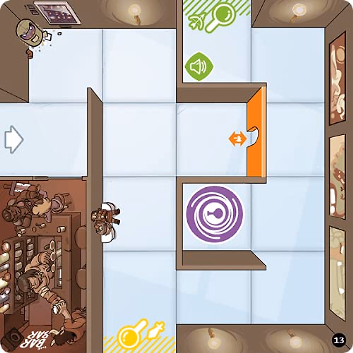 Sit Down! Magic Maze - Real-Time Gameplay, Move the 4 Characters Through the Mall Before the Timer Runs Out - Co-operative, Everyone Has a Different Power, 1-8 players, 15 mins, Ages 8+, Medium